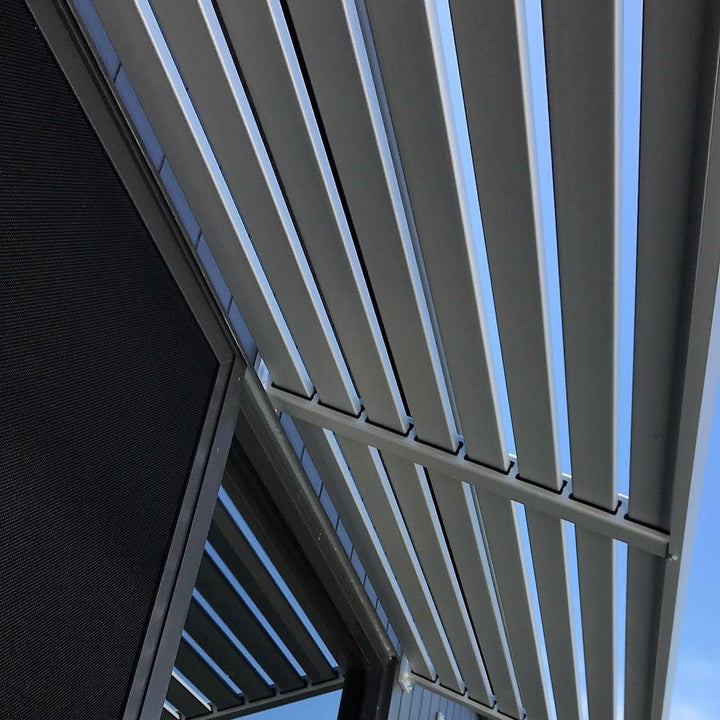 Clik'n'Fit Aluminium Window Awnings - Fixed Flat Slats