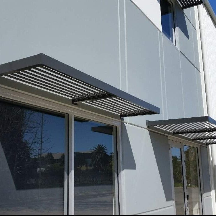 Louvre Slat Awnings | Aluminium Window Hoods | DIY