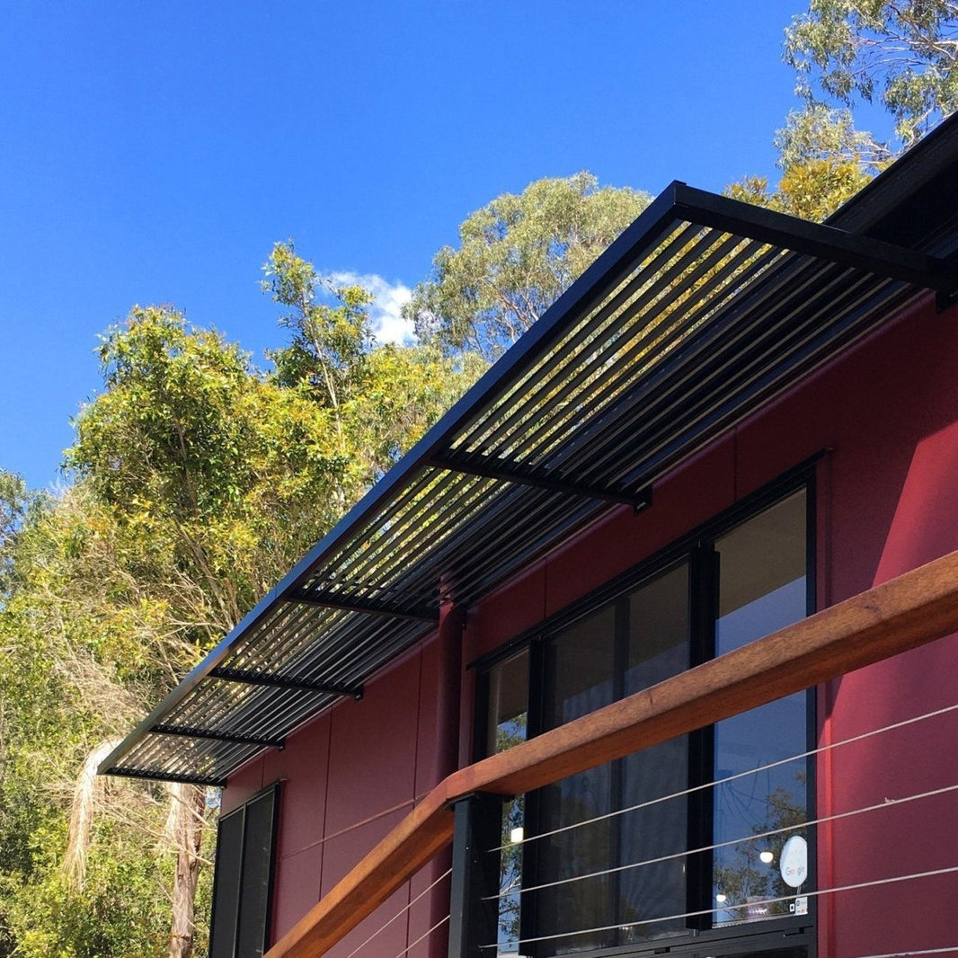 Louvre Slat Awnings | Aluminium Window Hoods | DIY