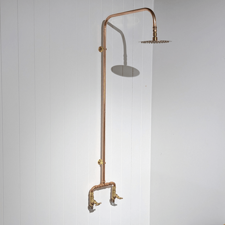 Kirra Outdoor Copper Shower Kit | 200mm Brass Head