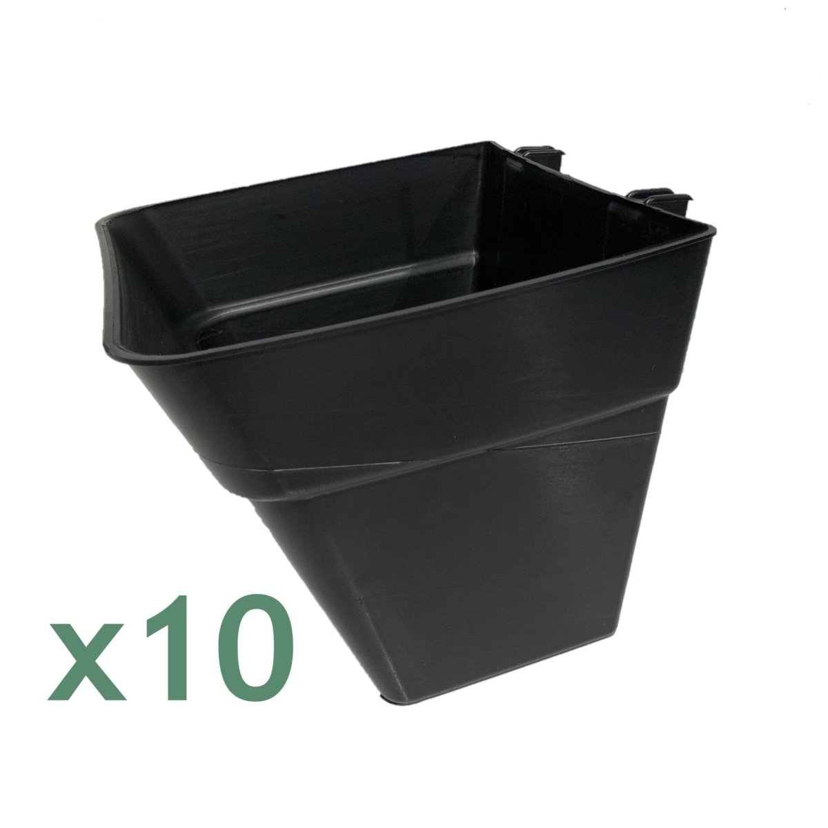 Vertical Garden Pots Package | 10 Green Wall Pots | Clip On